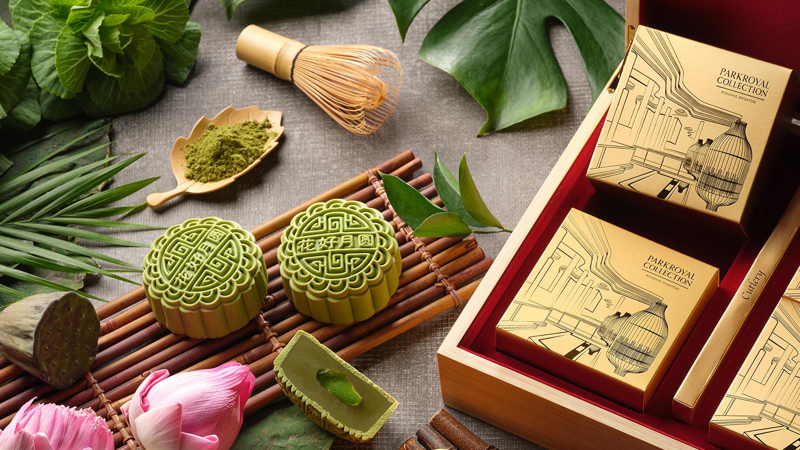 Mid-Autumn Splendour: Matcha Lava Mooncake